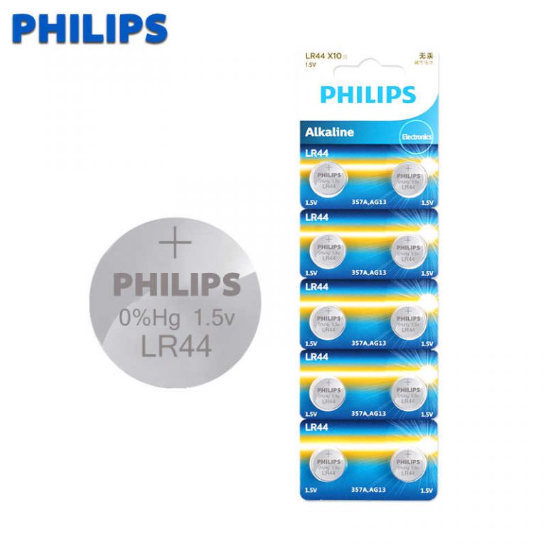 Philips LR 44 1.5 V MICRO ALKALINE SPECIALIST POWER BATTERY - Always ...