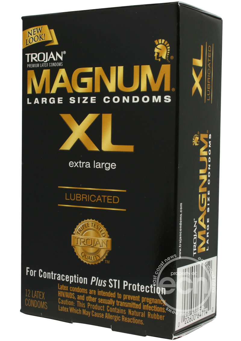 Trojan Condom Magnum Extra Large Lubricated 12 Pack - Always Attract
