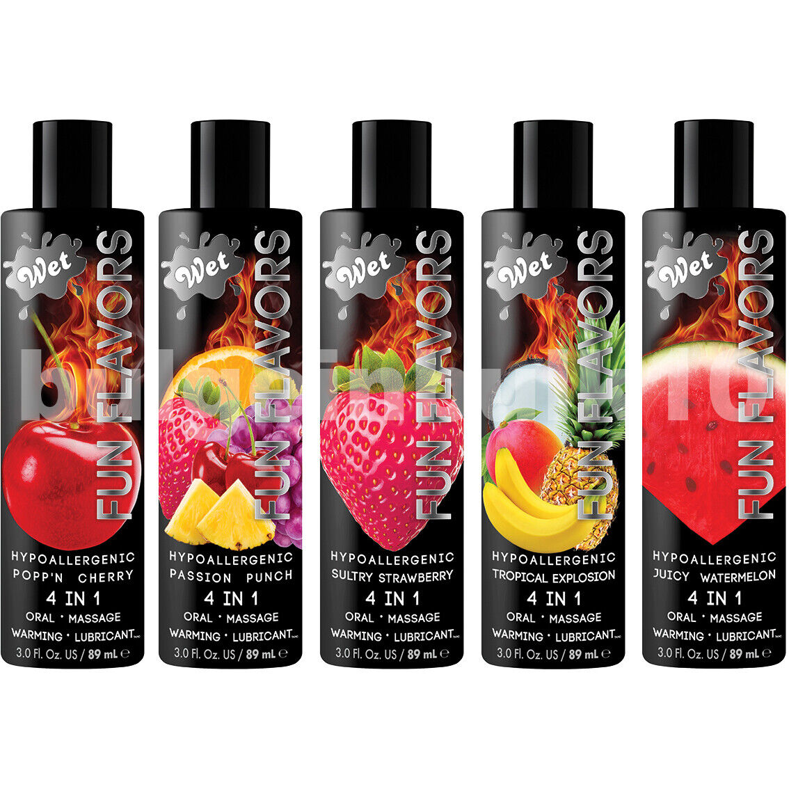 Wet FUN FLAVORS Lubricant Water based Warming lube US 3oz - Always Attract